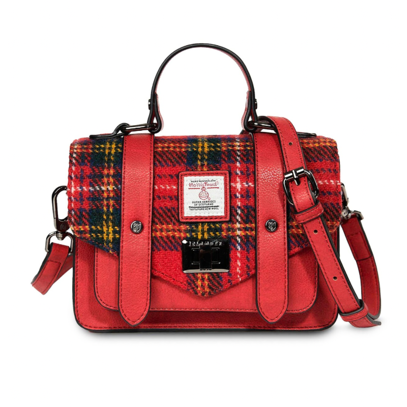 Islander UK Mini Satchel in Royal Stewart Tartan – Grace Violet