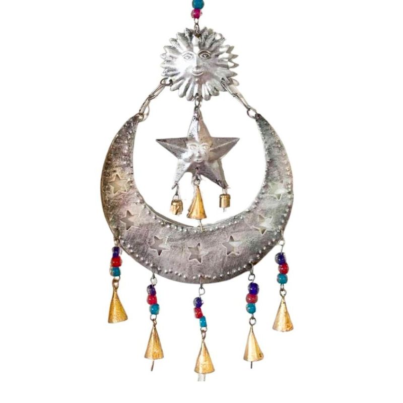 Hanging Sun, Moon & Stars Wind Chime – Grace Violet